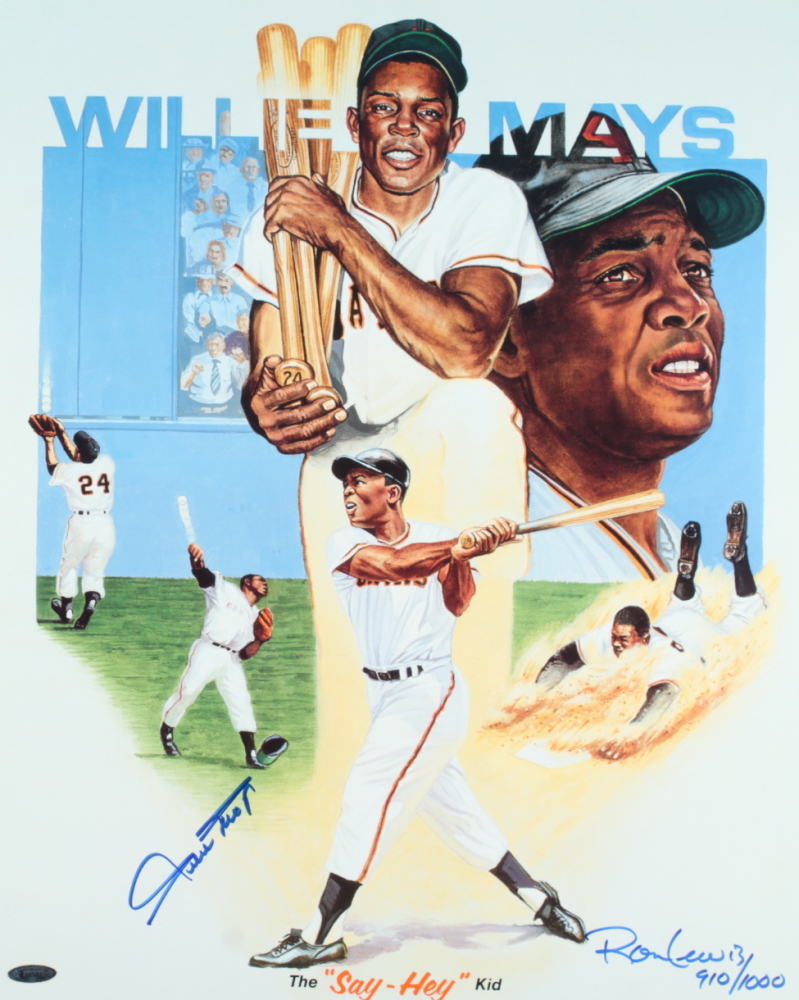 Willie Mays Signed "The Say-Hey Kid" LE 16x20 Lithograph (TriStar ...