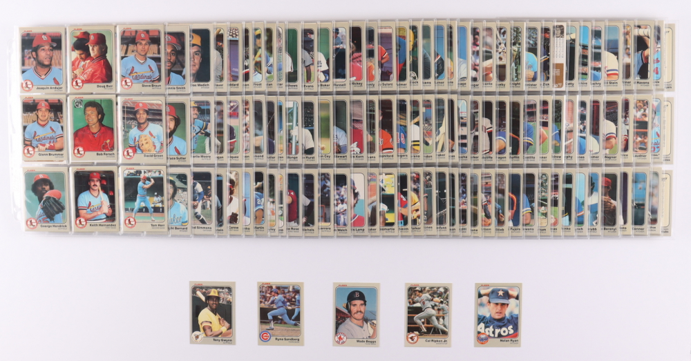Complete Set Of (660) 1983 Fleer Baseball Cards With Cal Ripken Jr