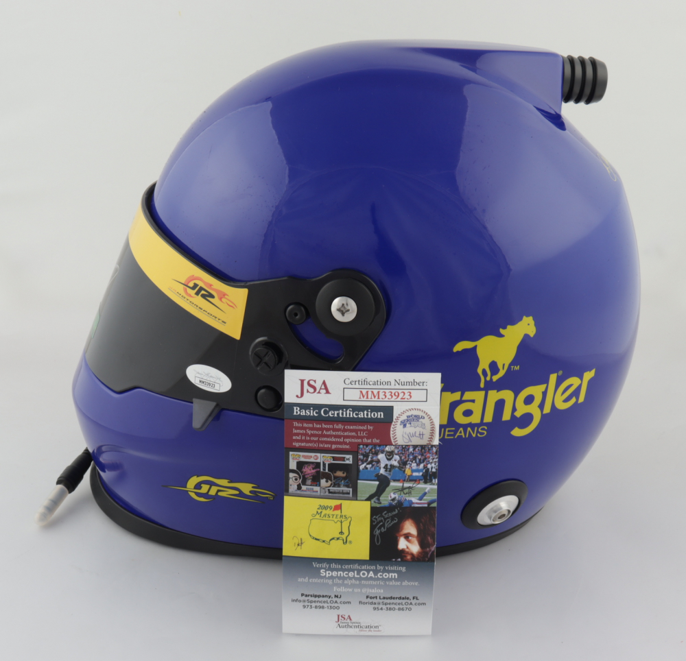 Dale Earnhardt Jr. Signed NASCAR Wrangler #3 Full-Size Helmet (JSA COA ...