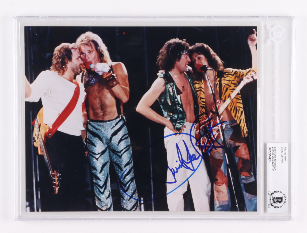David Lee Roth Signed "Van Halen" 8x10 Photo (BGS Encapsulated ...