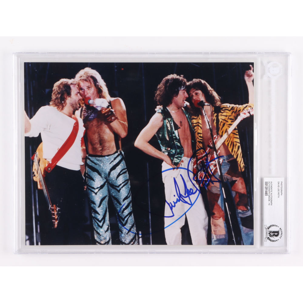 David Lee Roth Signed "Van Halen" 8x10 Photo (BGS Encapsulated ...