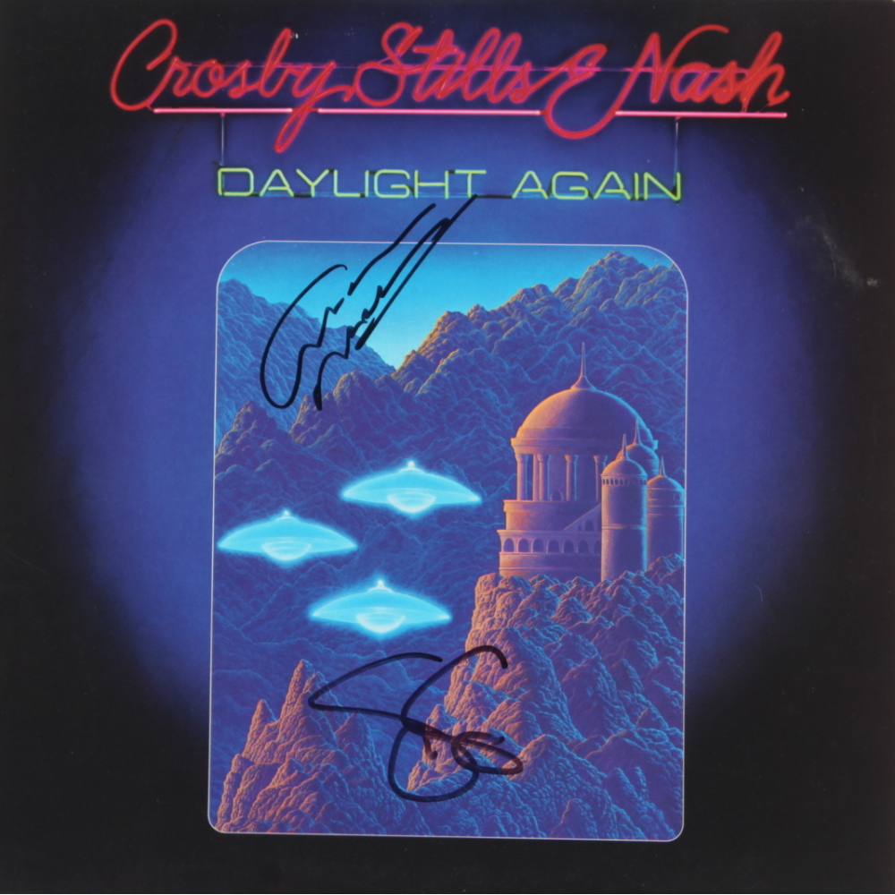 Graham Nash & Stephen Stills Signed Crosby, Stills, Nash & Young ...