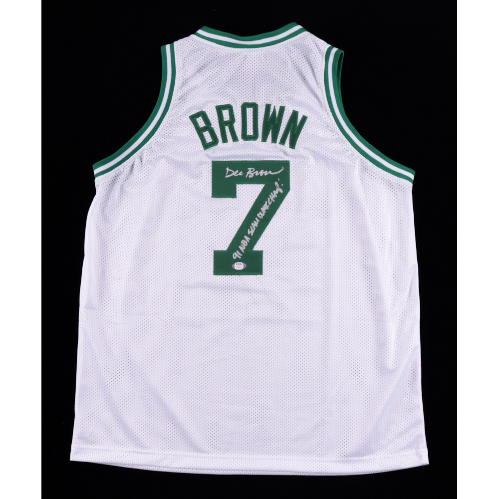 Dee Brown Signed Jersey Inscribed "91 NBA Slam Dunk Champ!" (PSA COA ...