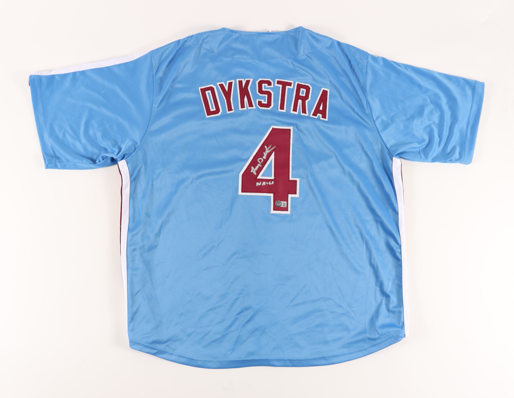 Lenny Dykstra Signed Jersey Inscribed "Nails" (Beckett Hologram ...