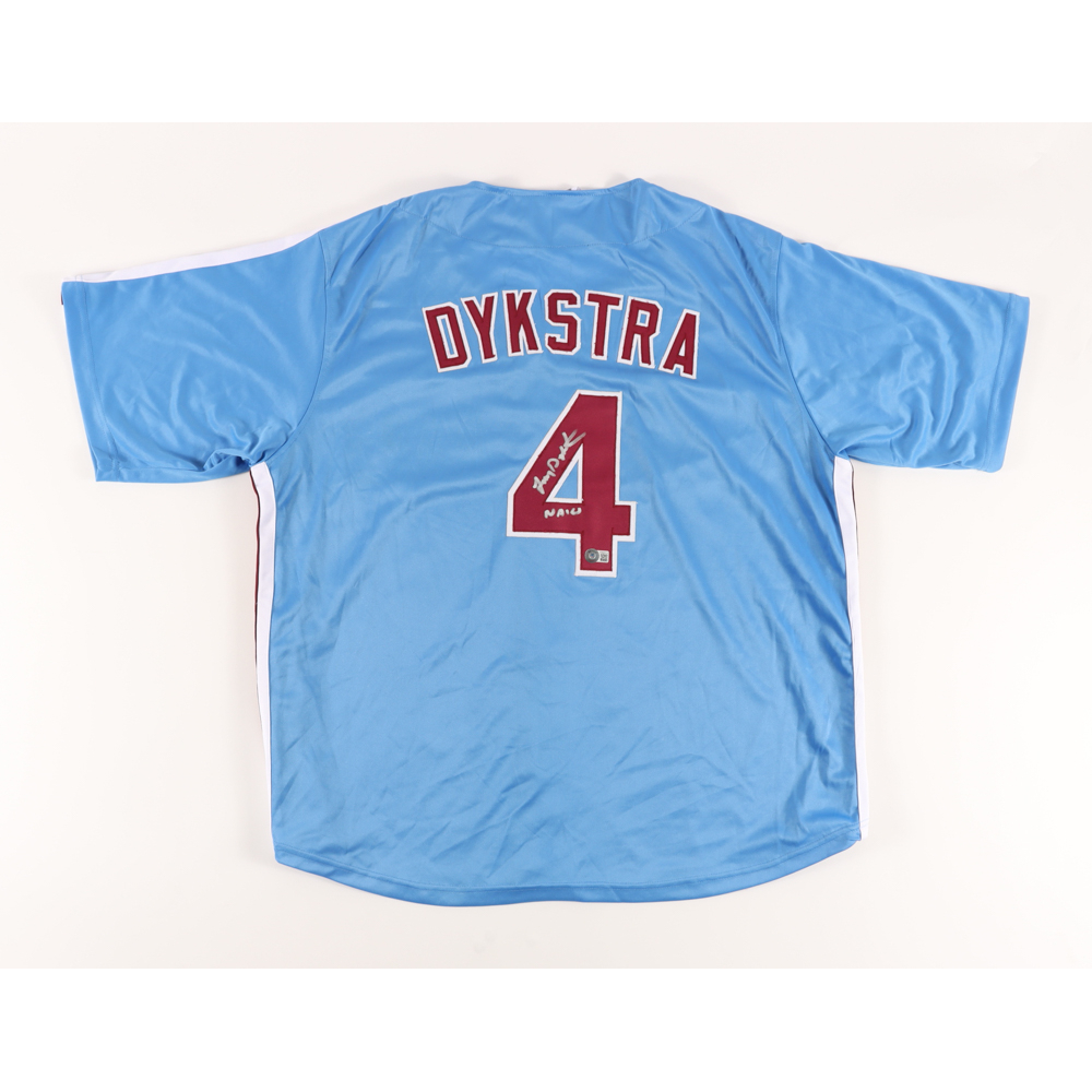Lenny Dykstra Signed Jersey Inscribed "Nails" (Beckett Hologram ...