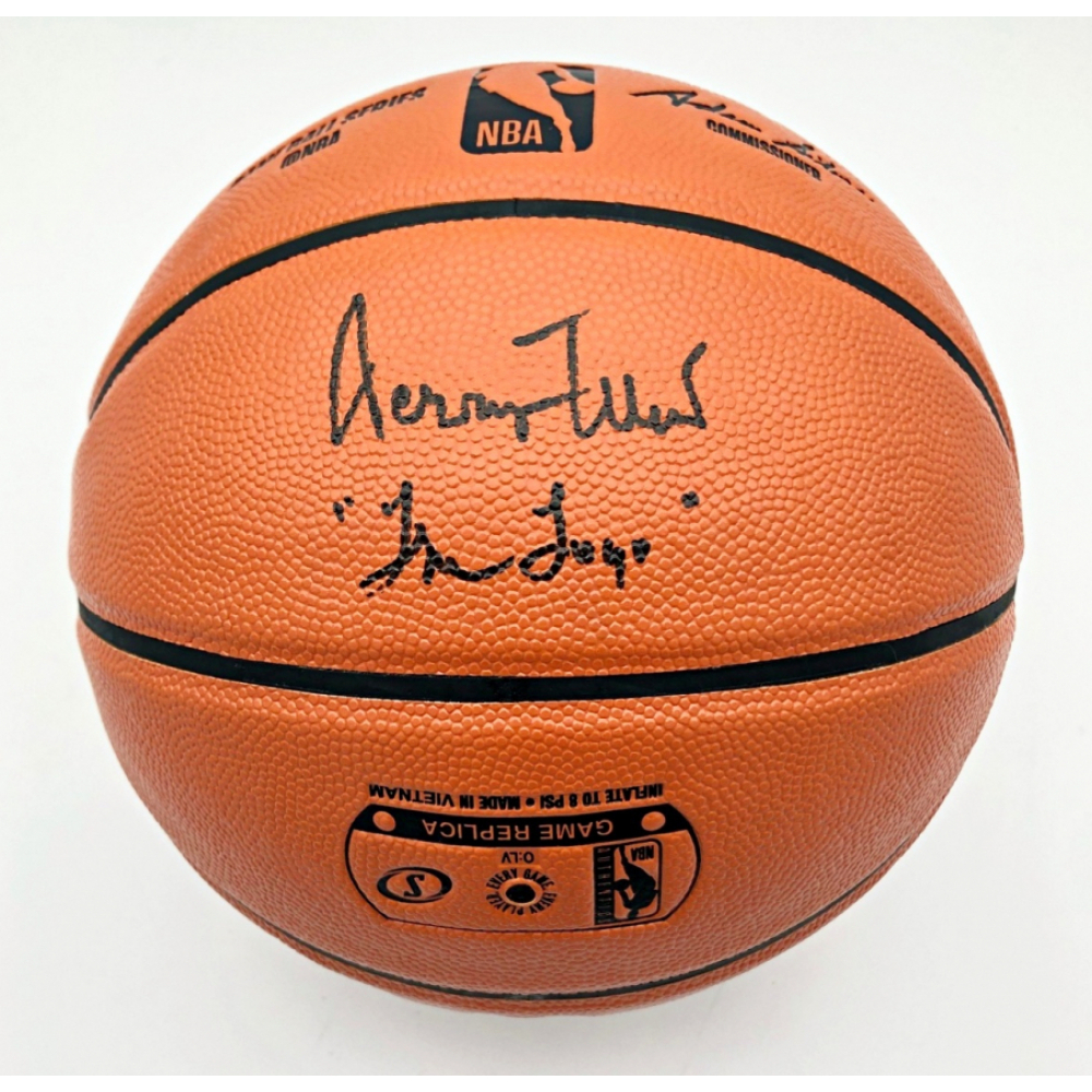 Jerry West Signed NBA Game Ball Series Basketball Inscribed "The Logo ...