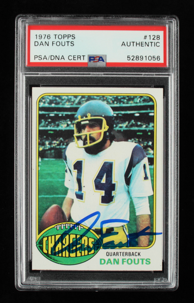 Dan Fouts Signed 1976 Topps #128 (PSA Encapsulated) | Barnebys