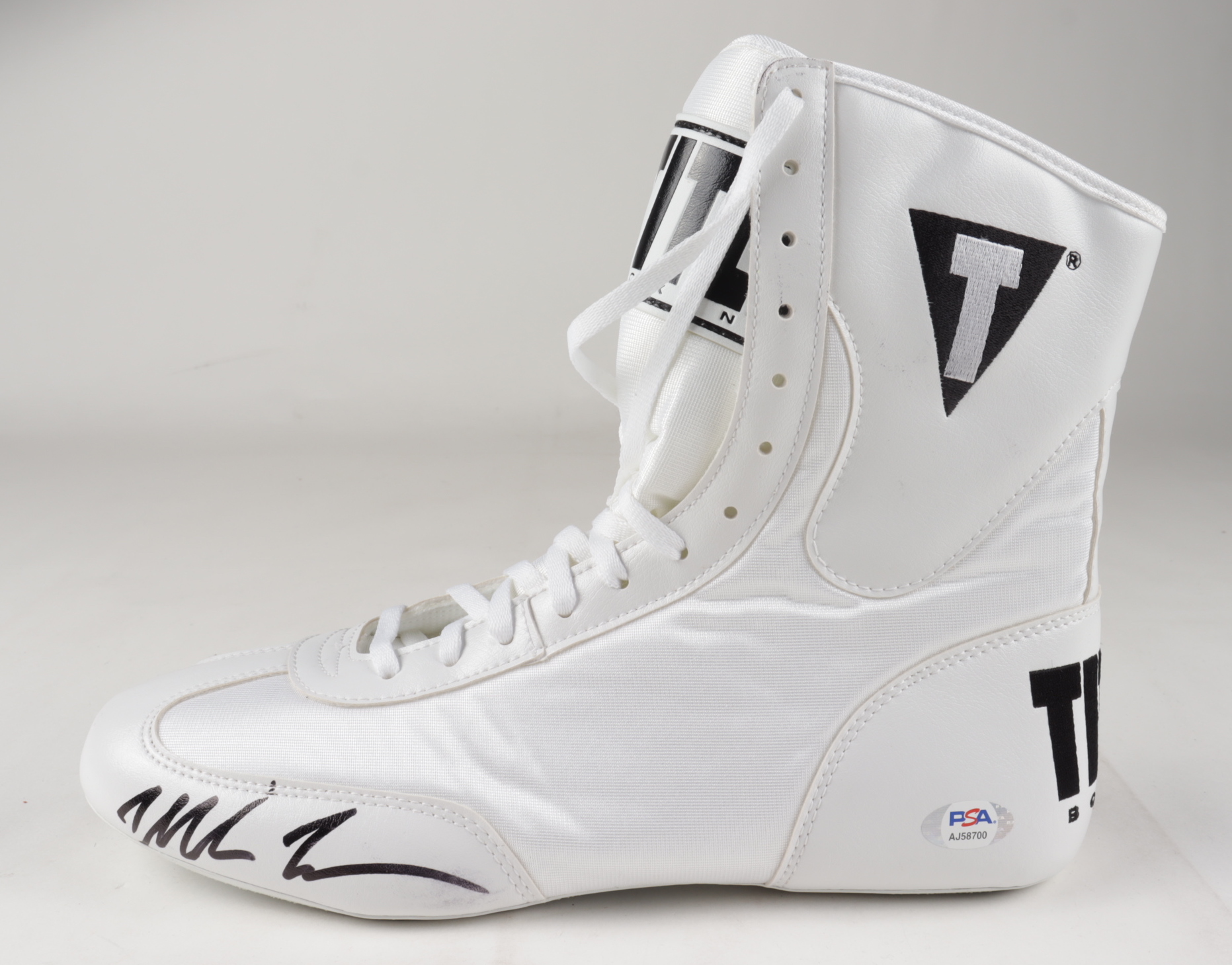 Mike Tyson Signed Title Boxing Shoe (PSA COA) (See Description ...