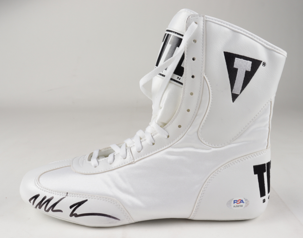 Mike Tyson Signed Title Boxing Shoe (PSA COA) (See Description ...