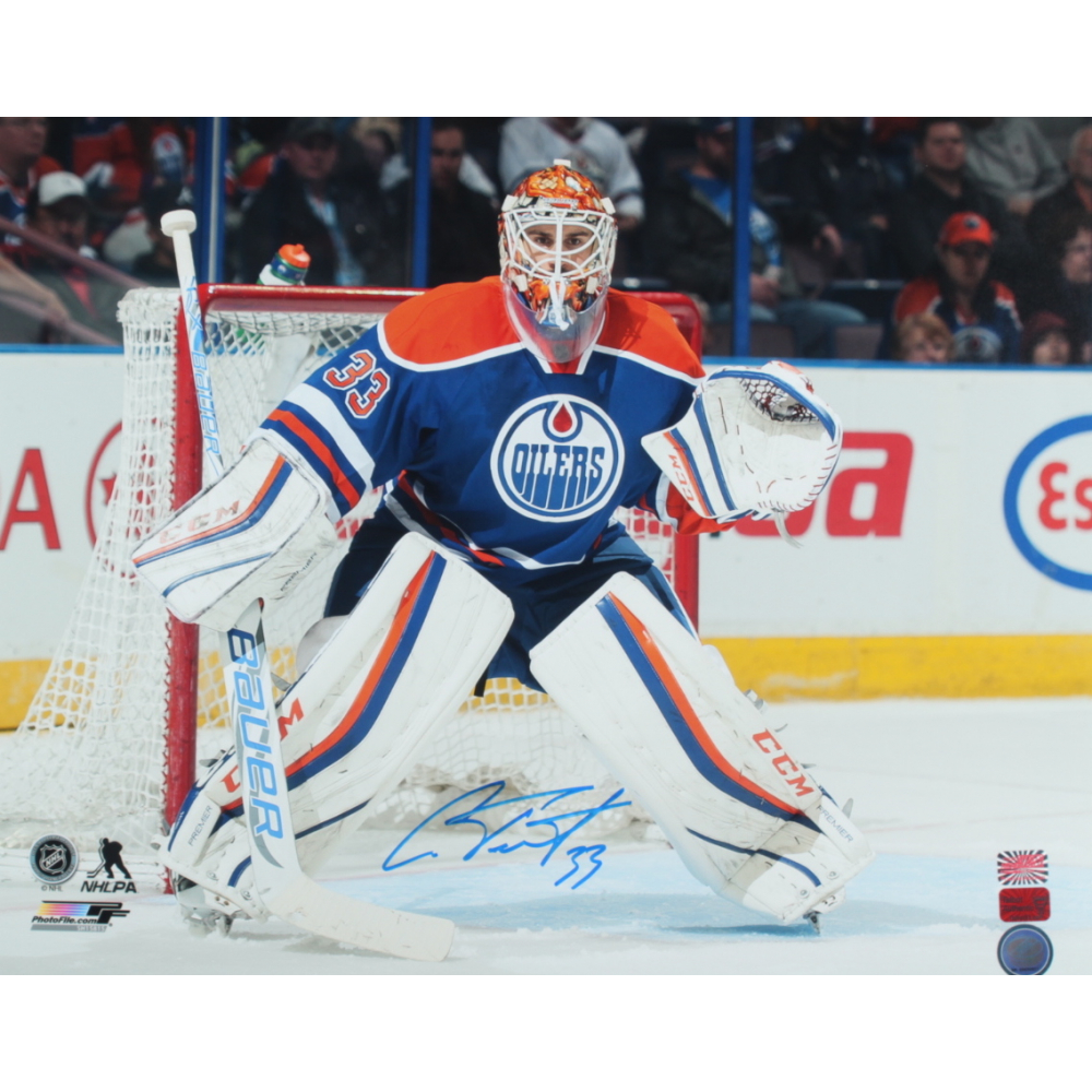 Cam Talbot Signed Oilers 16x20 Photo (Talbot COA & YSMS Hologram ...