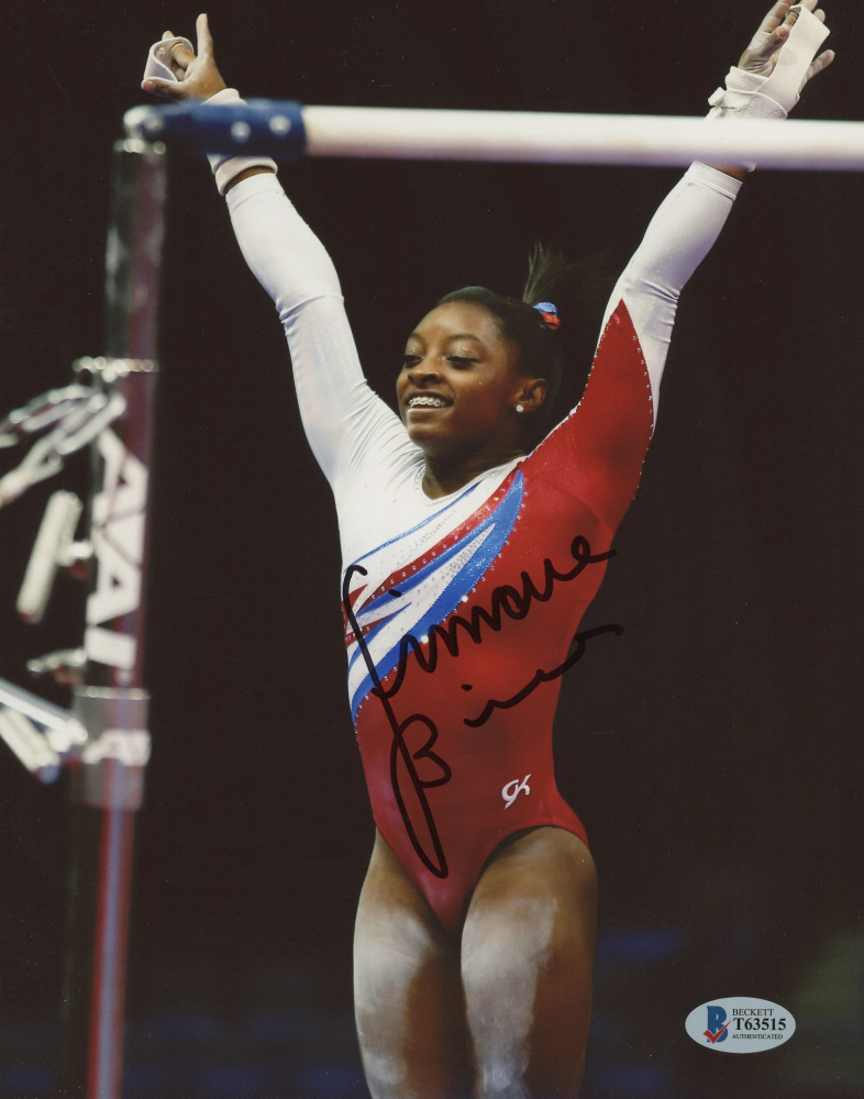 Simone Biles Signed 8x10 Photo (Beckett COA) | Pristine Auction