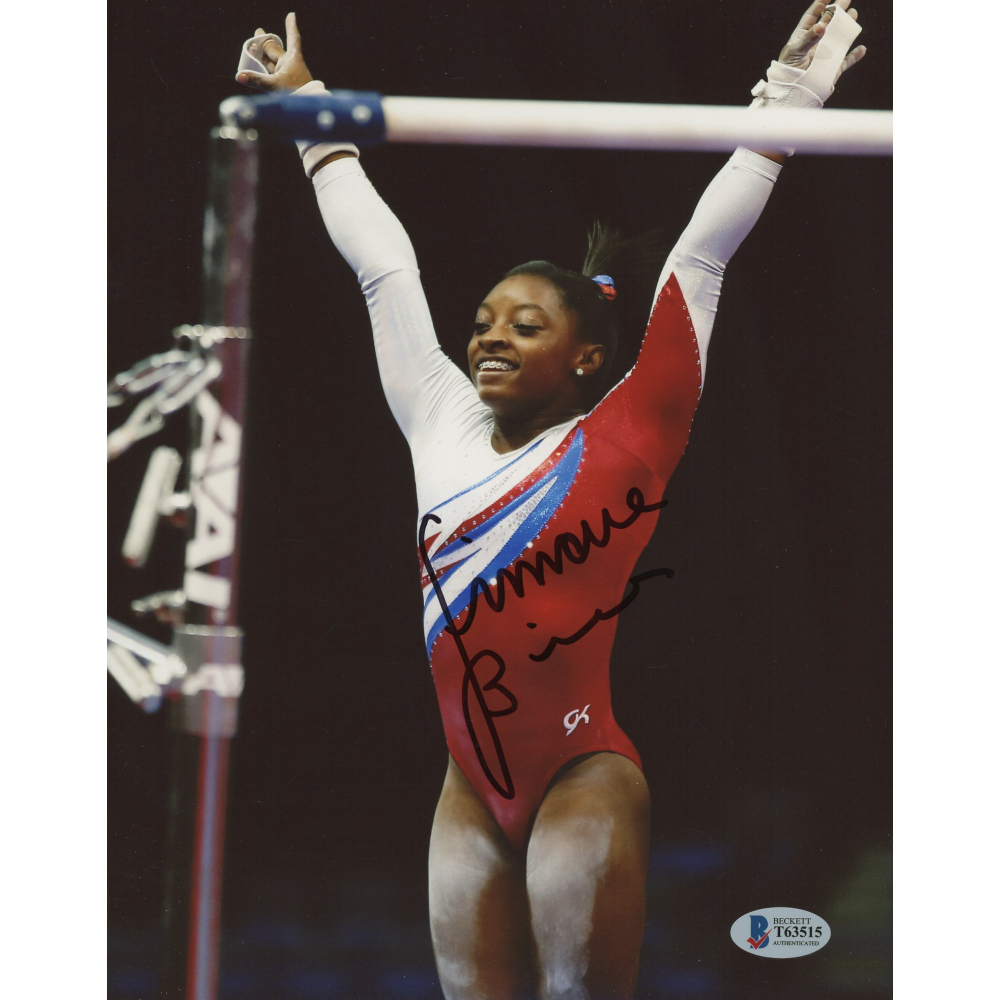 Simone Biles Signed 8x10 Photo (Beckett COA) | Pristine Auction