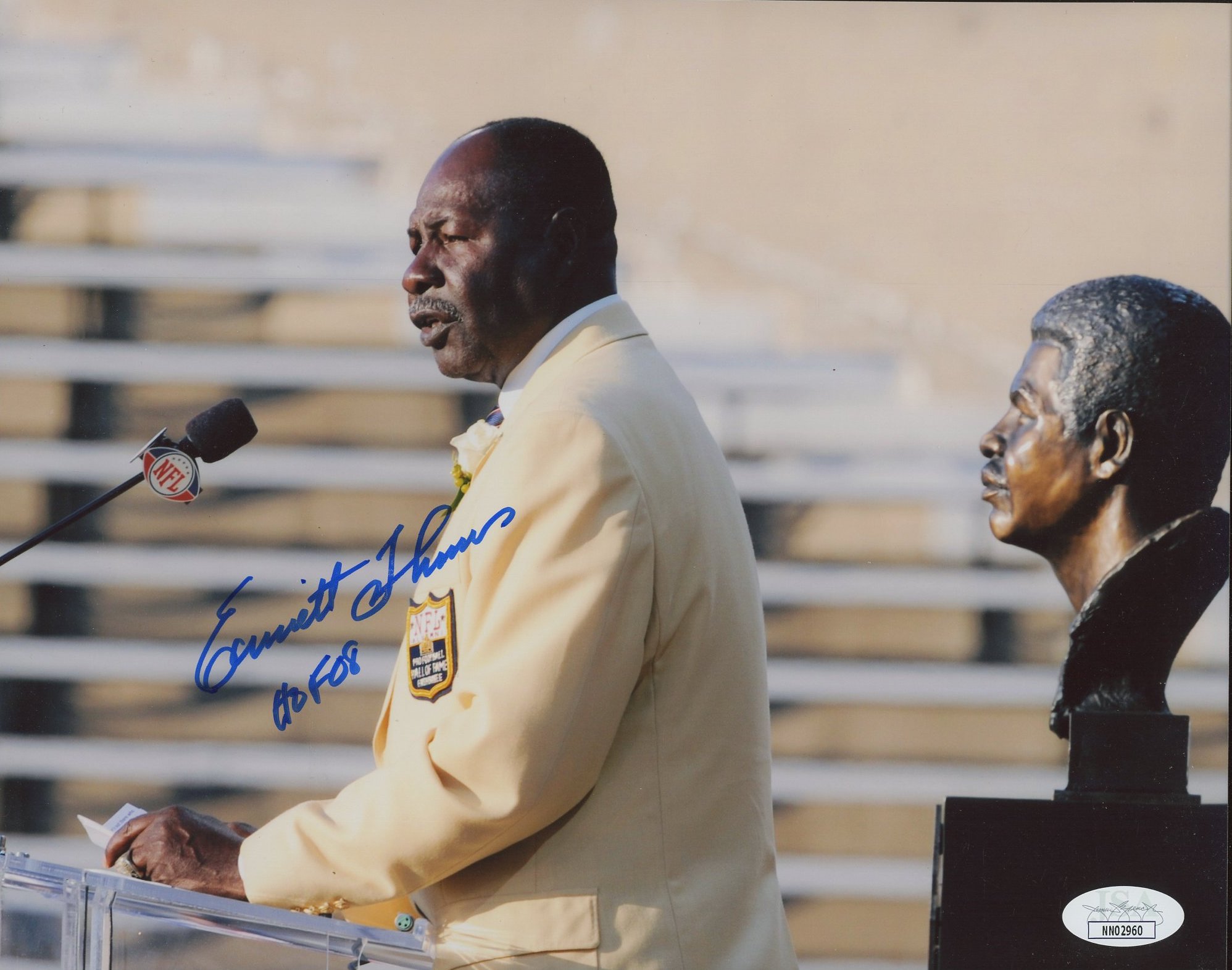 Emmitt Thomas Signed 8x10 Photo Inscribed "HOF 08" (JSA COA) | Pristine ...
