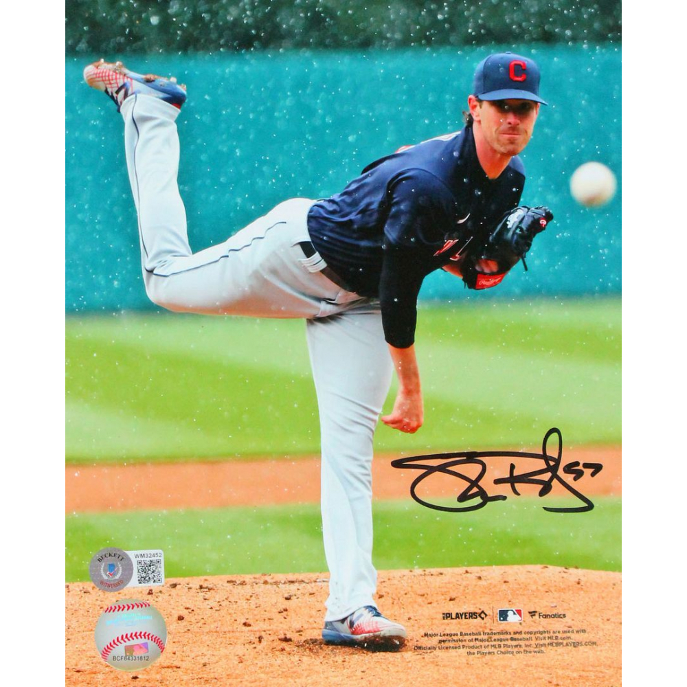Shane Bieber Signed Indians 8x10 Photo (Beckett Hologram) | Pristine ...
