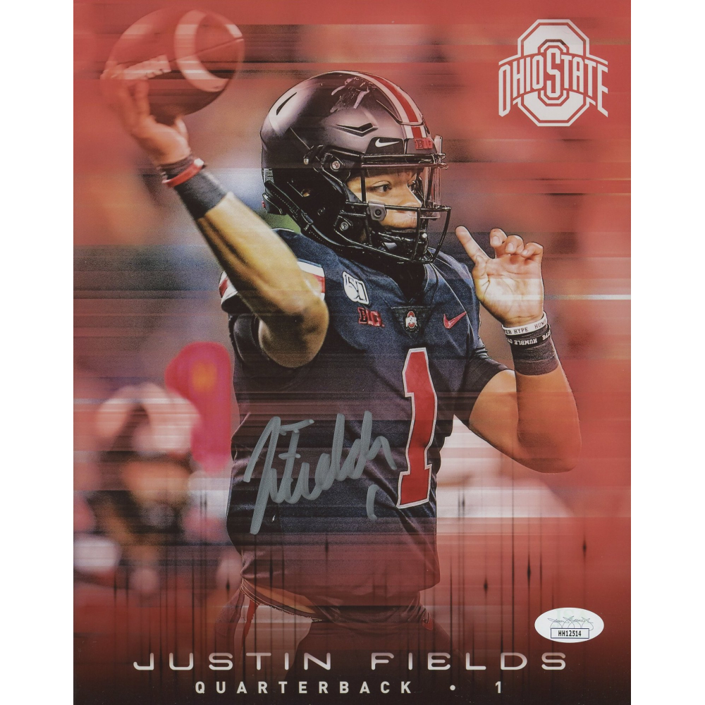 Justin Fields Signed Ohio State Buckeyes 8x10 Photo (JSA COA ...