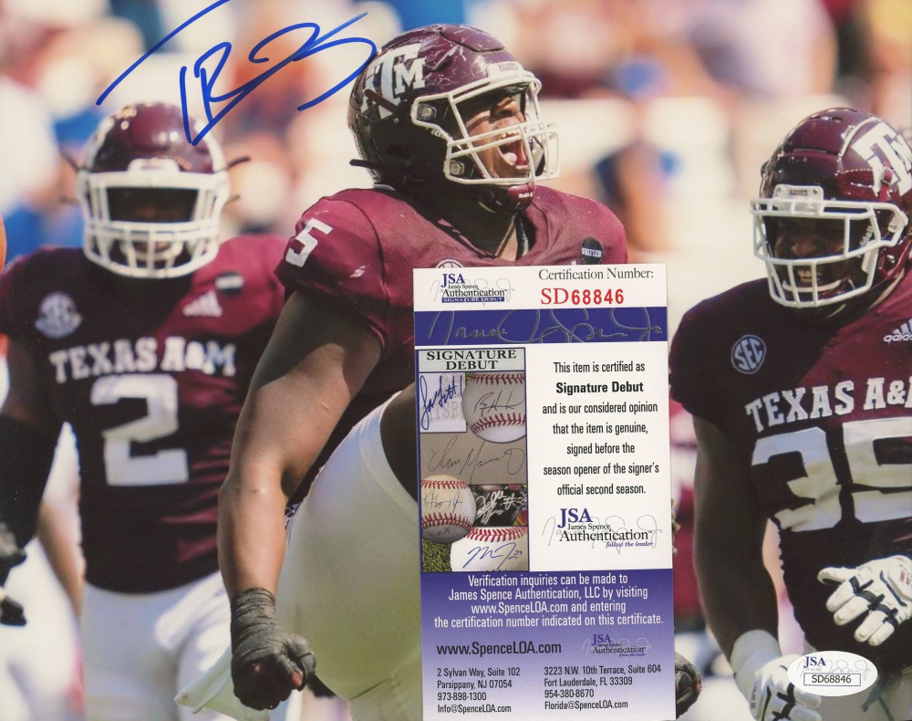 Bobby Brown Signed Texas A&M Aggies 8x10 Photo (JSA) | Pristine Auction