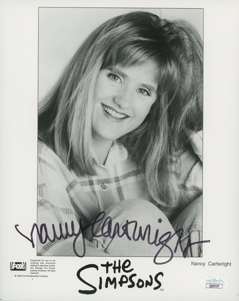 Nancy Cartwright Signed "The Simpsons" 8x10 Photo (JSA COA) | Barnebys