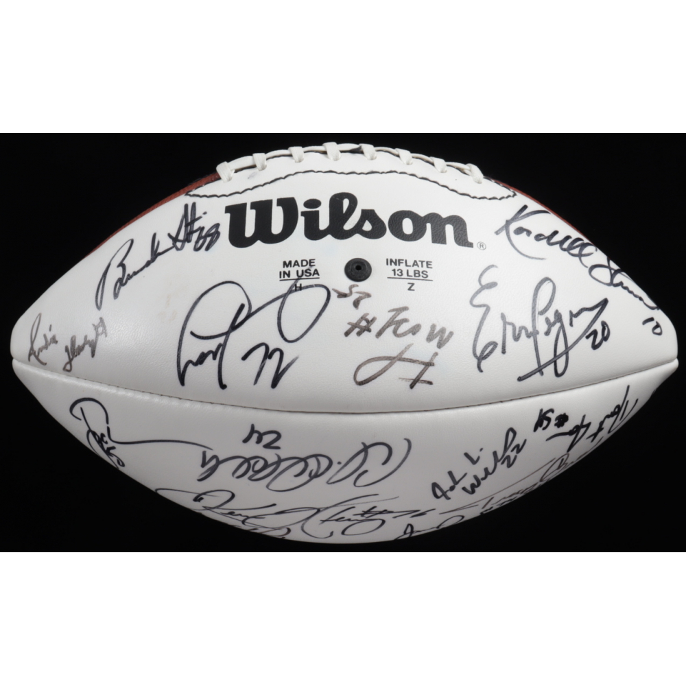 Wilson NFL Football Signed by (25) With Rod Woodson, Kordell Stewart ...