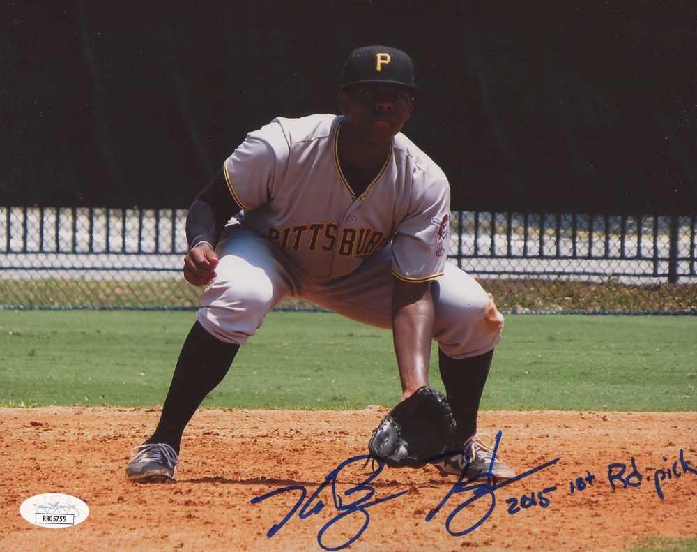 Ke'Bryan Hayes Signed Pirates 8x10 Photo Inscribed "2015 1st Rd Pick ...