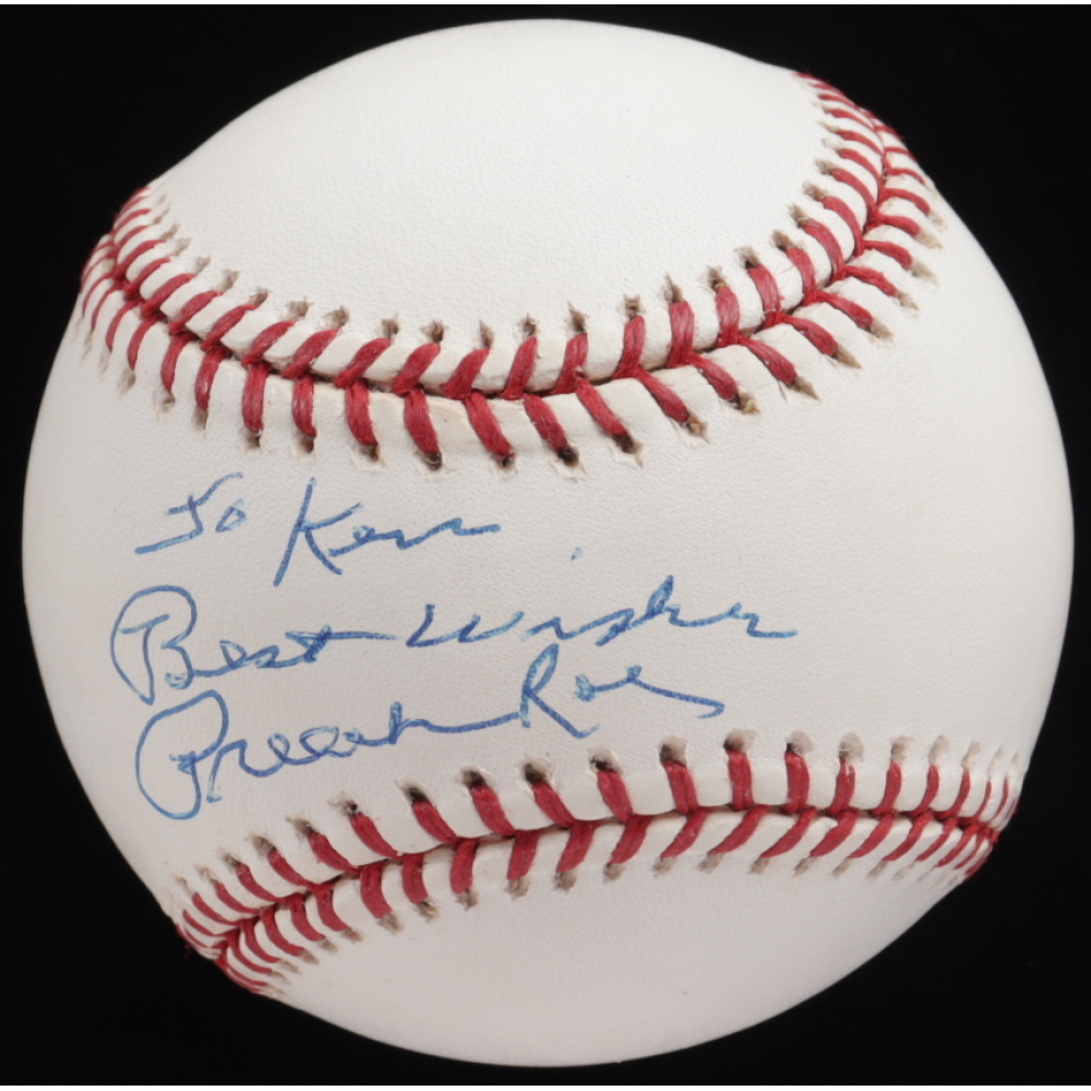 Preacher Roe Signed ONL Baseball With Personalization & Inscribed "Best ...