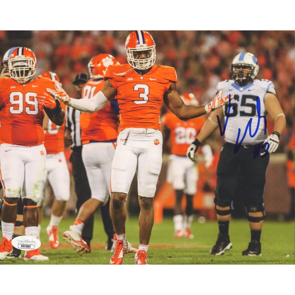 Vic Beasley Signed Clemson Tigers 8x10 Photo (JSA COA) | Pristine Auction