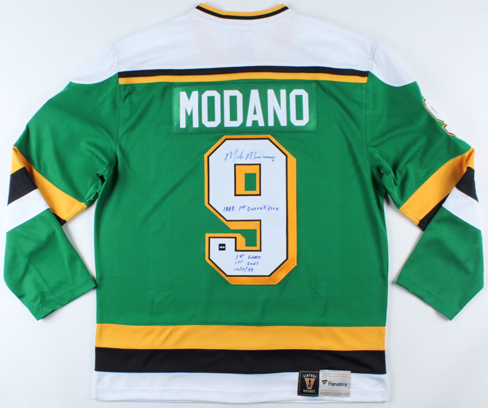 Mike Modano Signed North Stars Jersey with Multiple Inscriptions (COJO ...