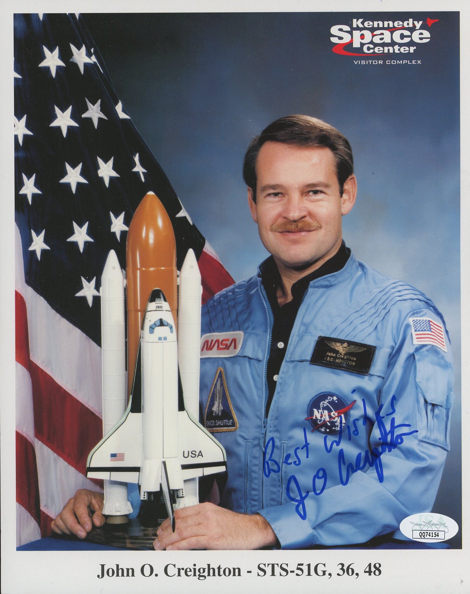 John Creighton Signed 8x10 Photo Inscribed "Best Wishes" (JSA COA ...