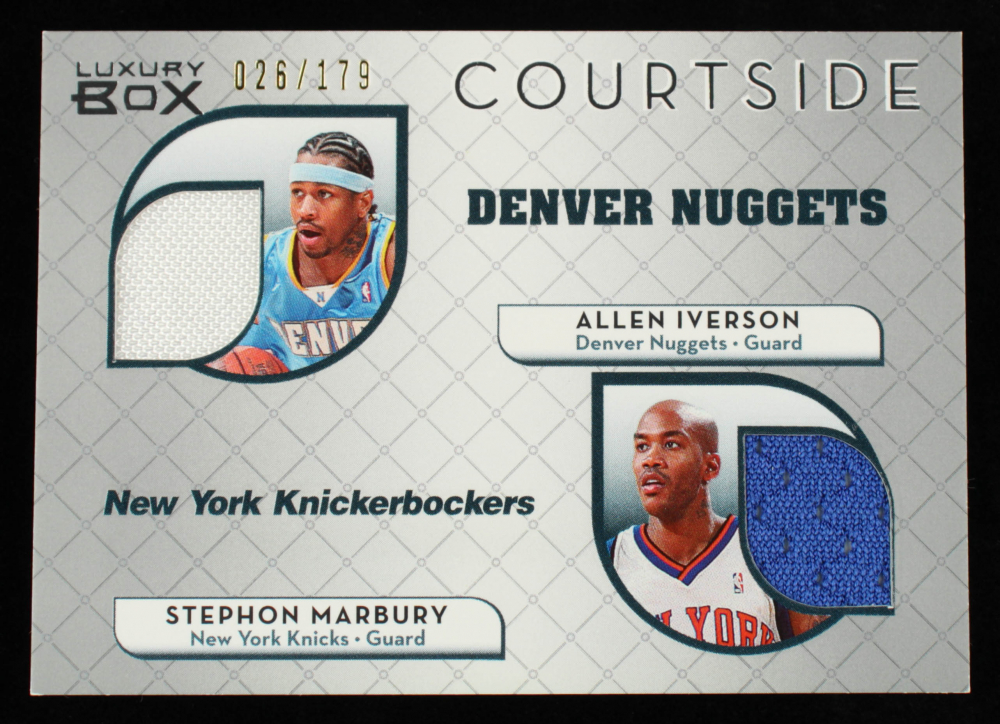 Allen Iverson / Stephon Marbury 2007 Topps Luxury Box #CDR-IM Courtside ...