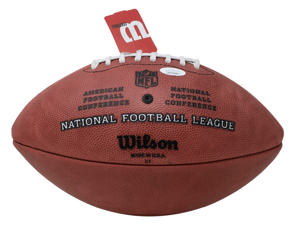 Daniel Jones Signed NFL "The Duke" Game Ball Football with Display Case ...