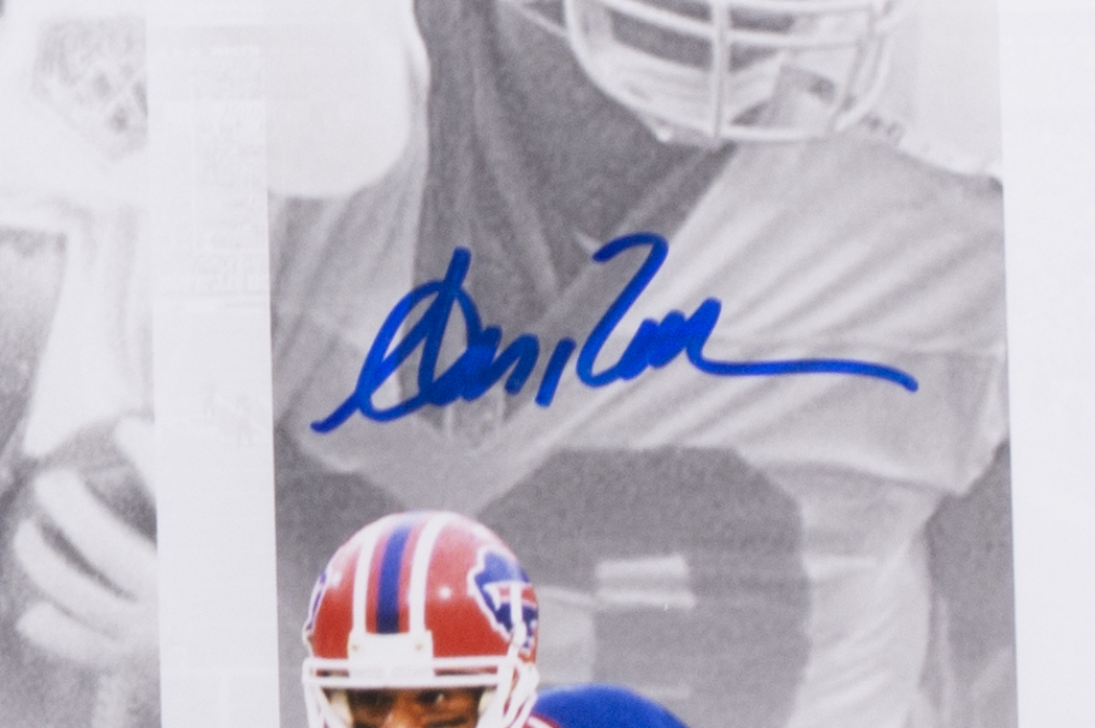 Bills Custom Framed Photo Display Signed by (4) with Jim Kelly, Thurman ...