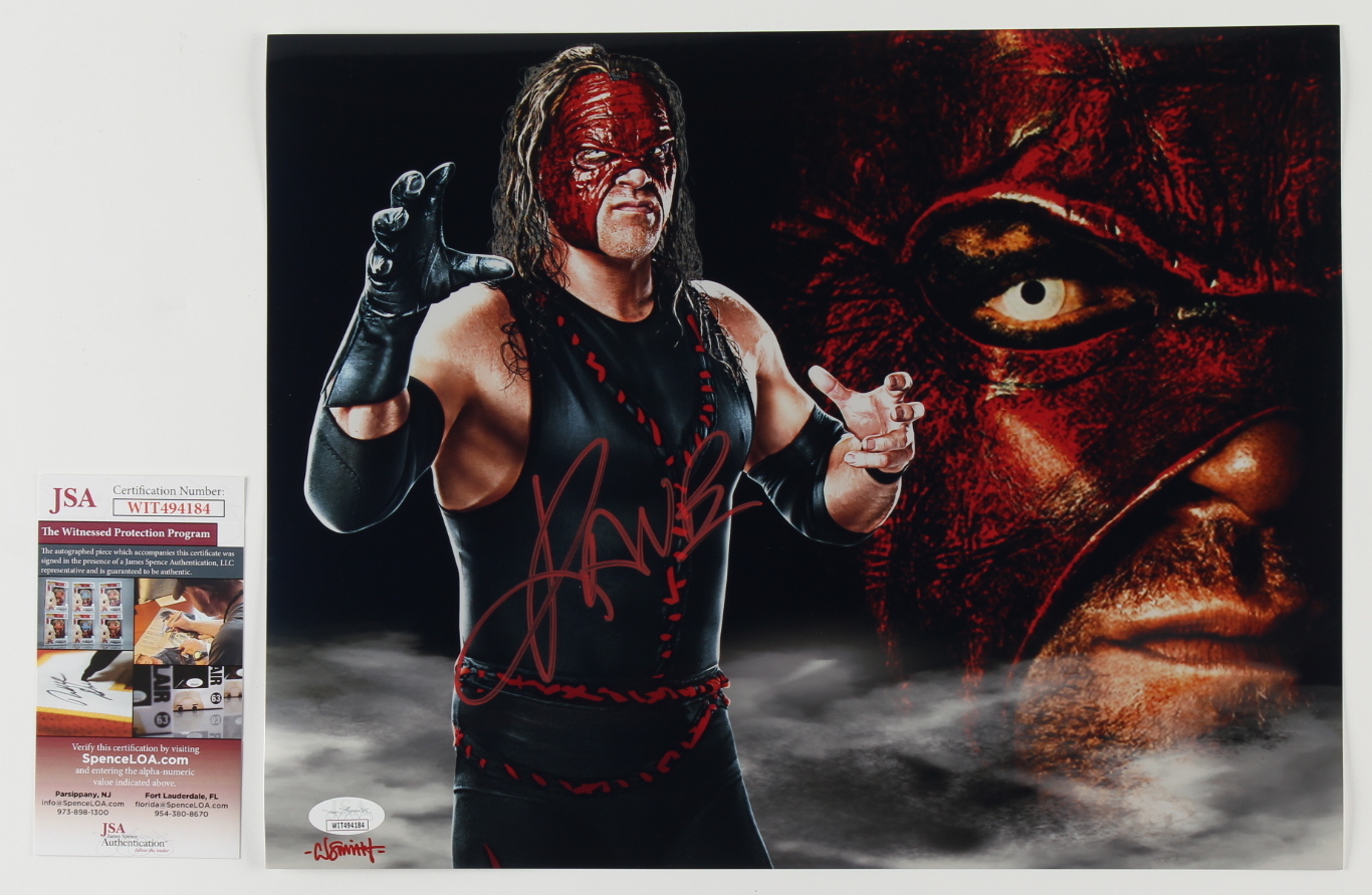 Kane Signed WWE 11x14 Photo (JSA) | Pristine Auction