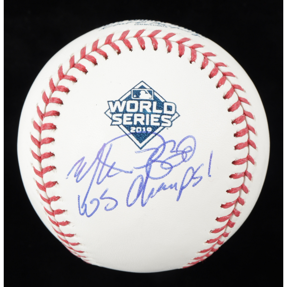 Mike Rizzo Signed 2019 World Series Baseball Inscribed "WS Champs ...