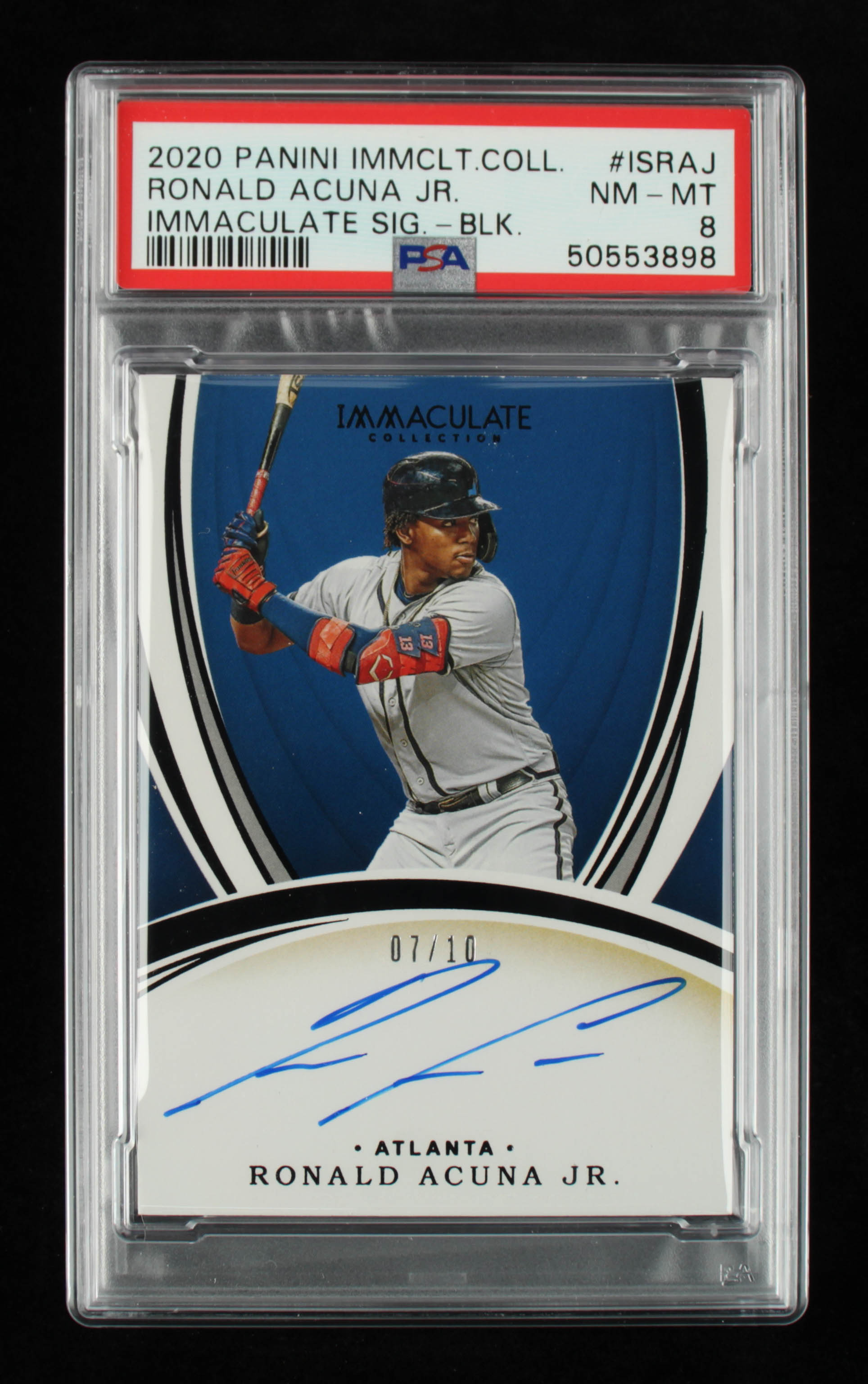 Ronald Acuna Jr. 2020 Immaculate Collection Immaculate Signatures Black ...