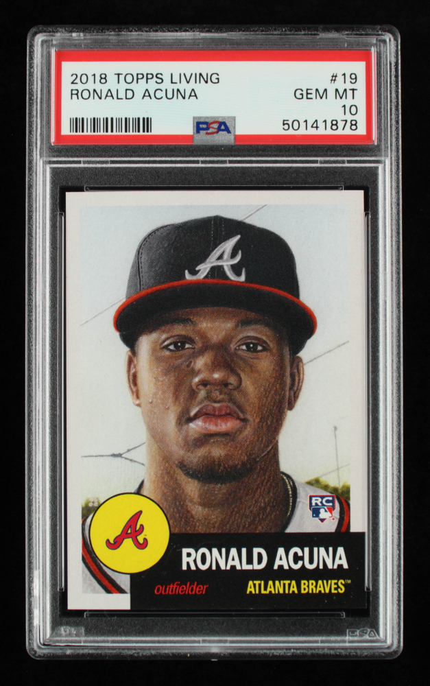 Ronald Acuna 2018 Topps Living #19 RC (PSA 10) | Pristine Auction