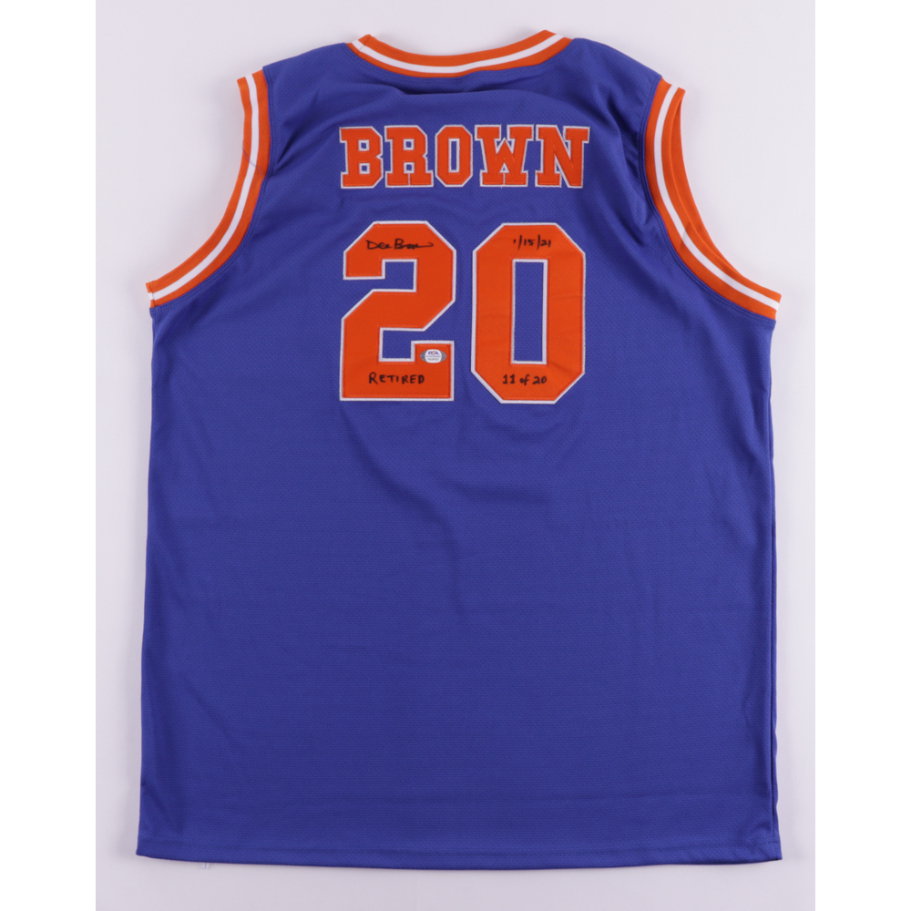 Dee Brown Signed LE Jersey Inscribed "1/15/21" & "Retired" (PSA COA ...