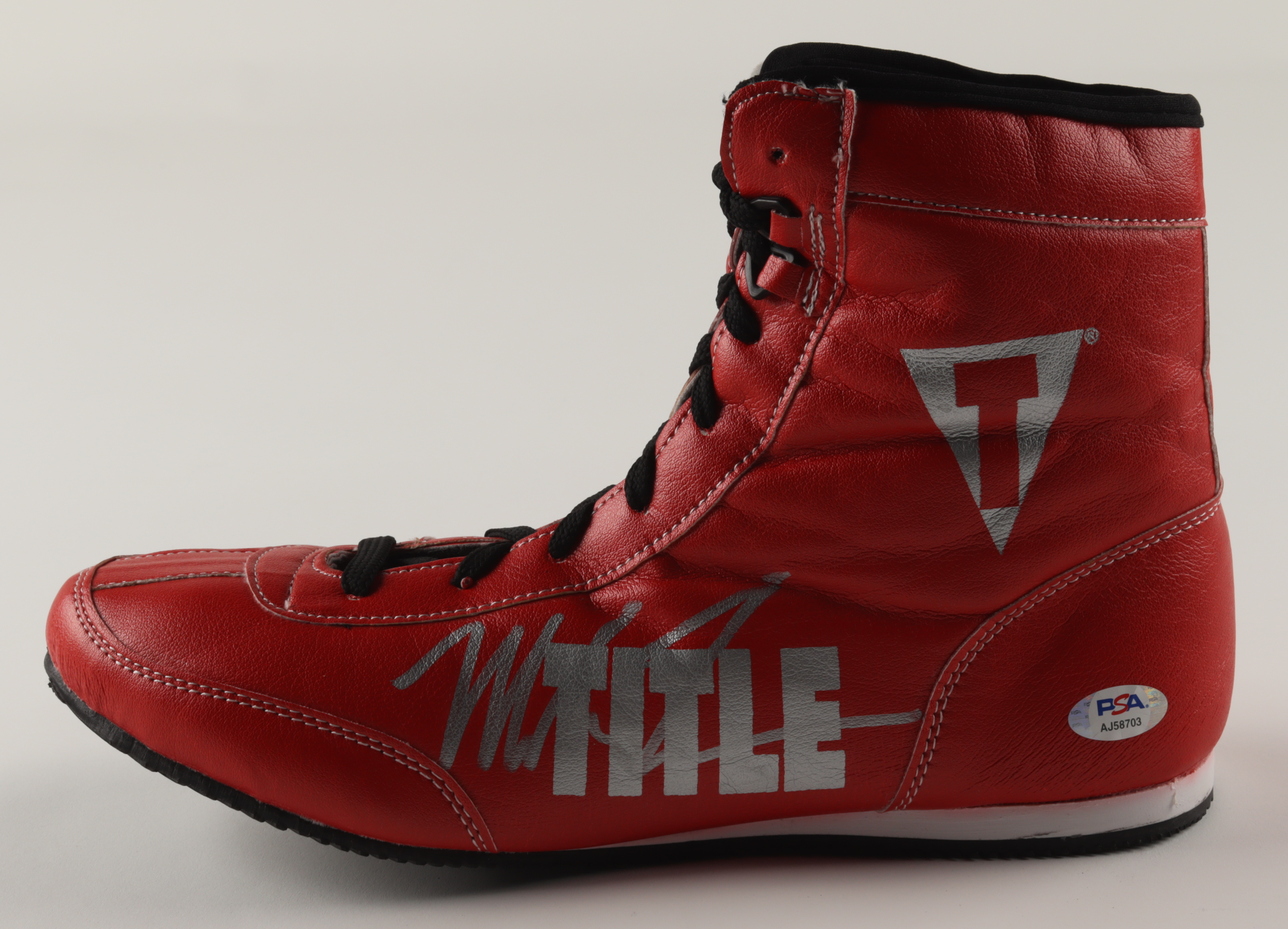 Mike Tyson Signed Title Boxing Shoe (PSA COA) | Pristine Auction
