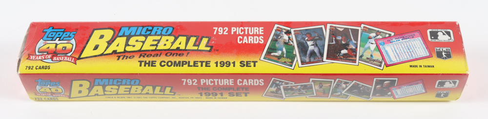 1991 Topps Micro Baseball Complete Set of (792) Baseball Cards with ...