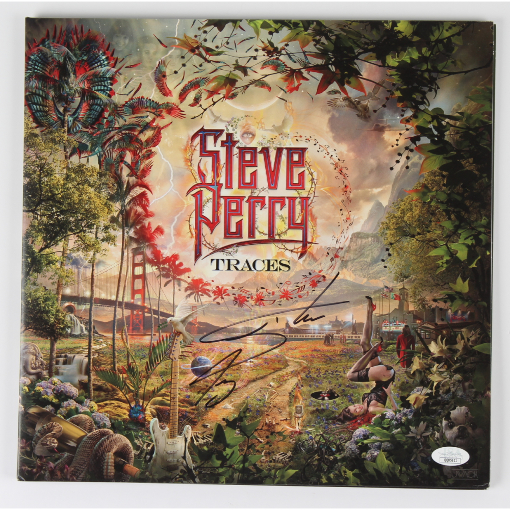 Steve Perry Signed "Traces" Vinyl Record Album Cover (JSA COA) (See ...