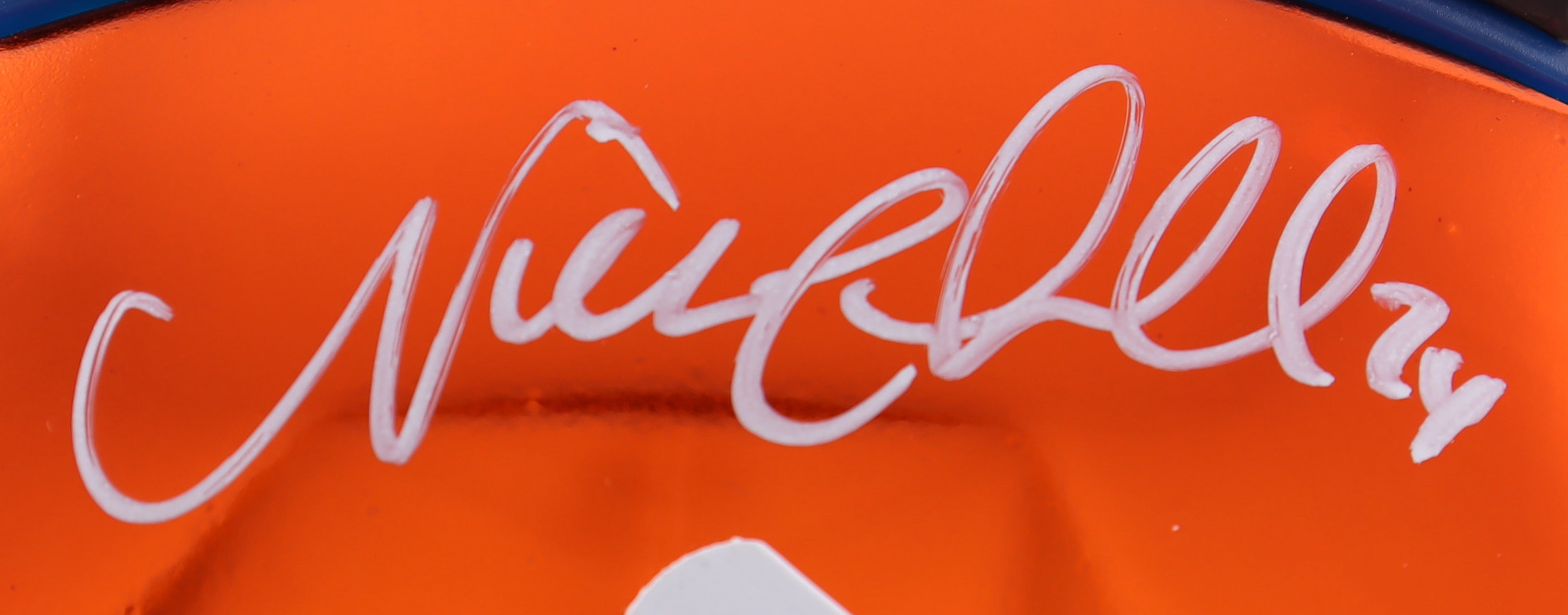 Nick Chubb Signed Full-Size Authentic On-Field Chrome F7 Helmet ...