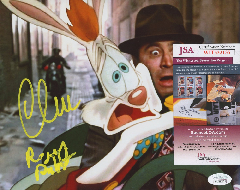 Charles Fleischer Signed "Who Framed Roger Rabbit" 8x10 Photo Inscribed ...
