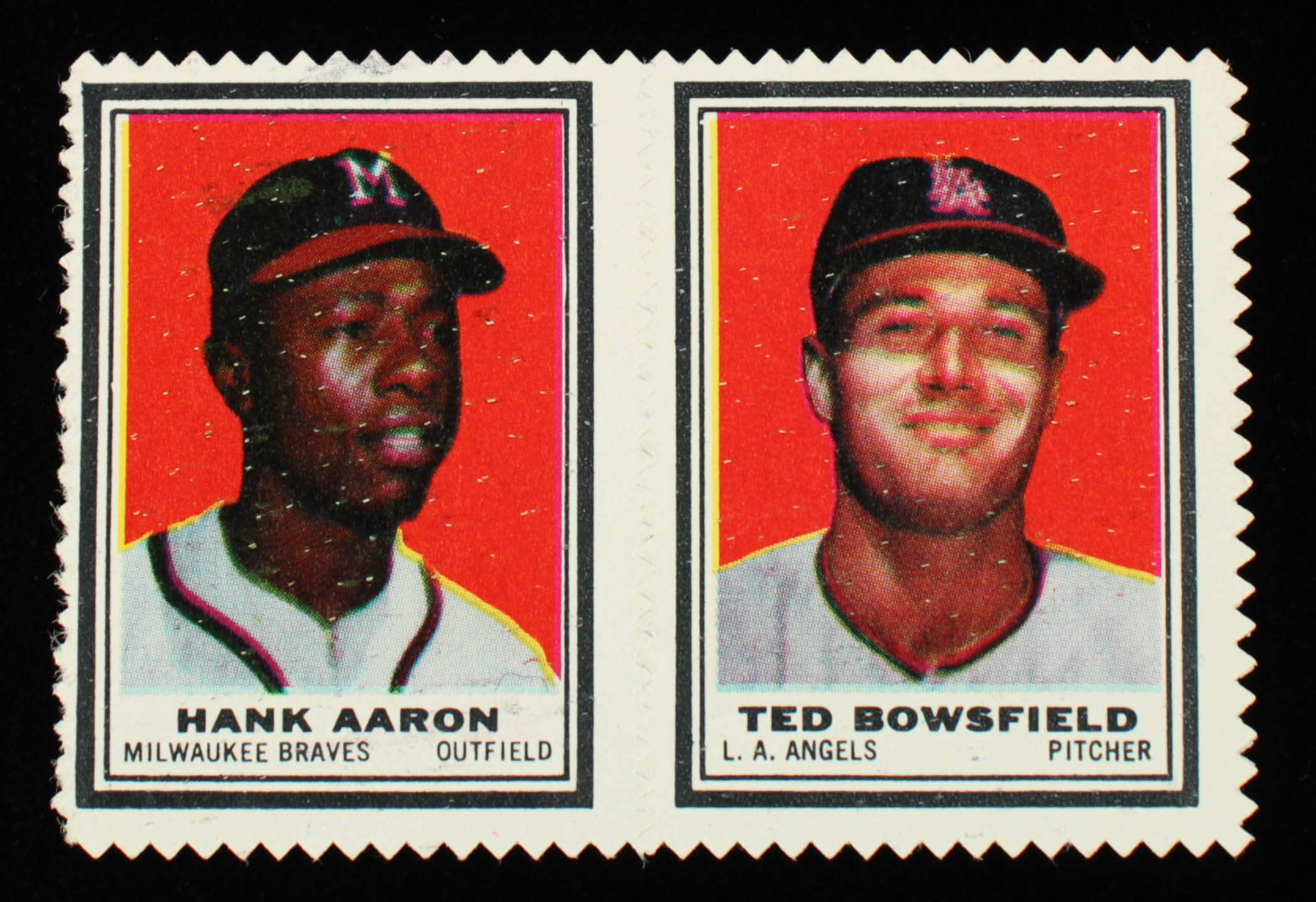 Hank Aaron / Ted Bowsfield 1962 Topps Baseball Stamp | Pristine Auction