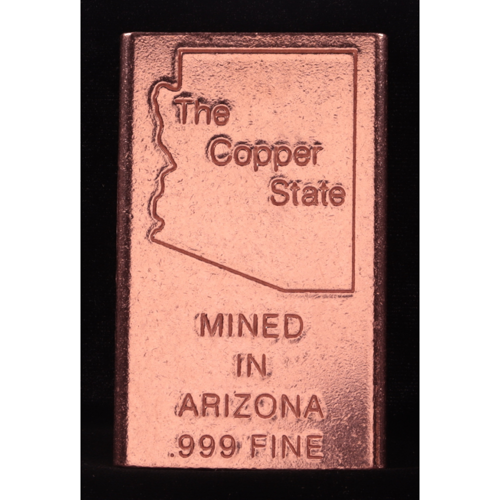 1/2 Pound .999 Fine Copper Bar Made with Arizona Mined Copper ...
