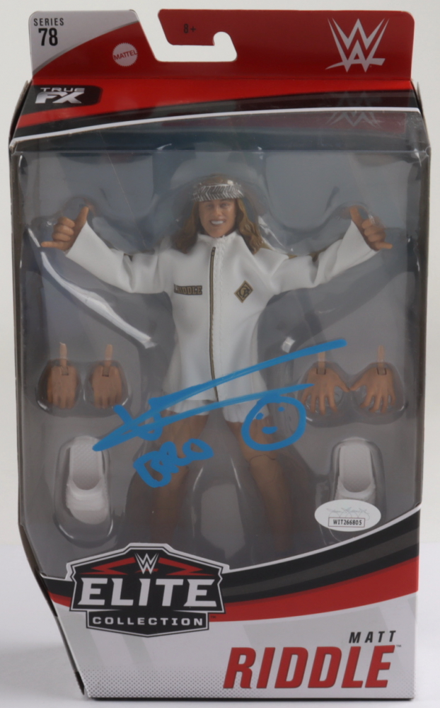 Matt Riddle WWE Elite Collection Action Figure Inscribed "BRO" (JSA COA ...