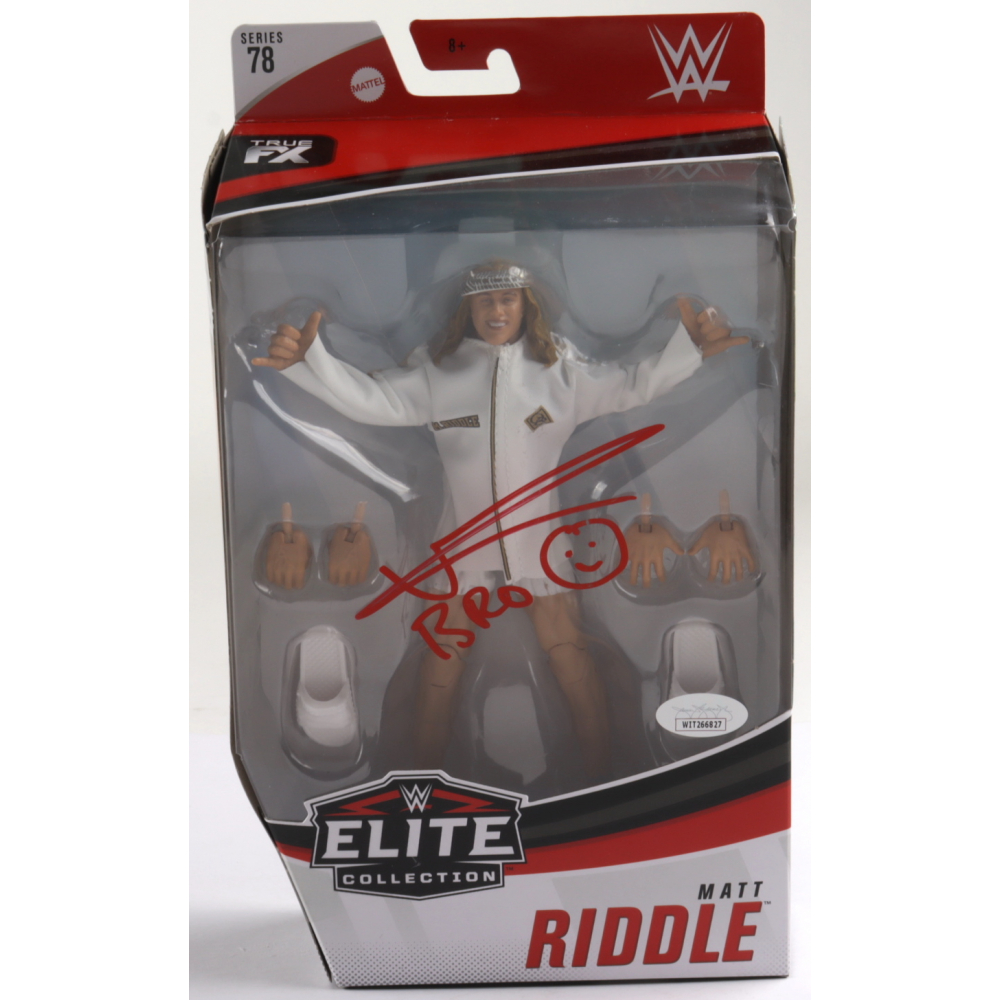 Matt Riddle WWE Elite Collection Action Figure Inscribed "BRO" (JSA COA ...