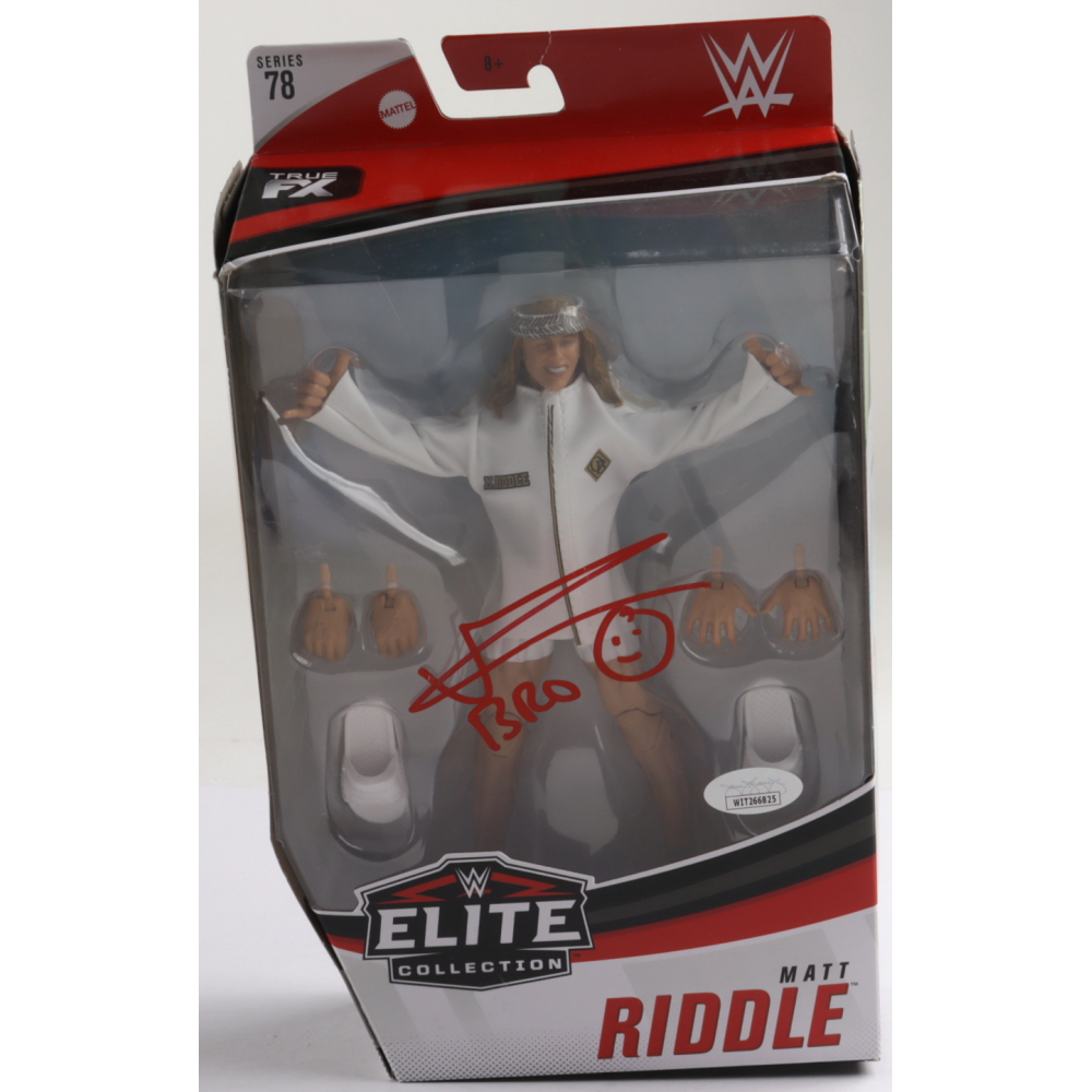 Matt Riddle WWE Elite Collection Action Figure Inscribed "BRO" (JSA COA ...