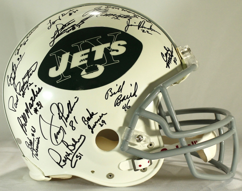 1969 Super Bowl Champions New York Jets Full Size Authentic Pro Line ...