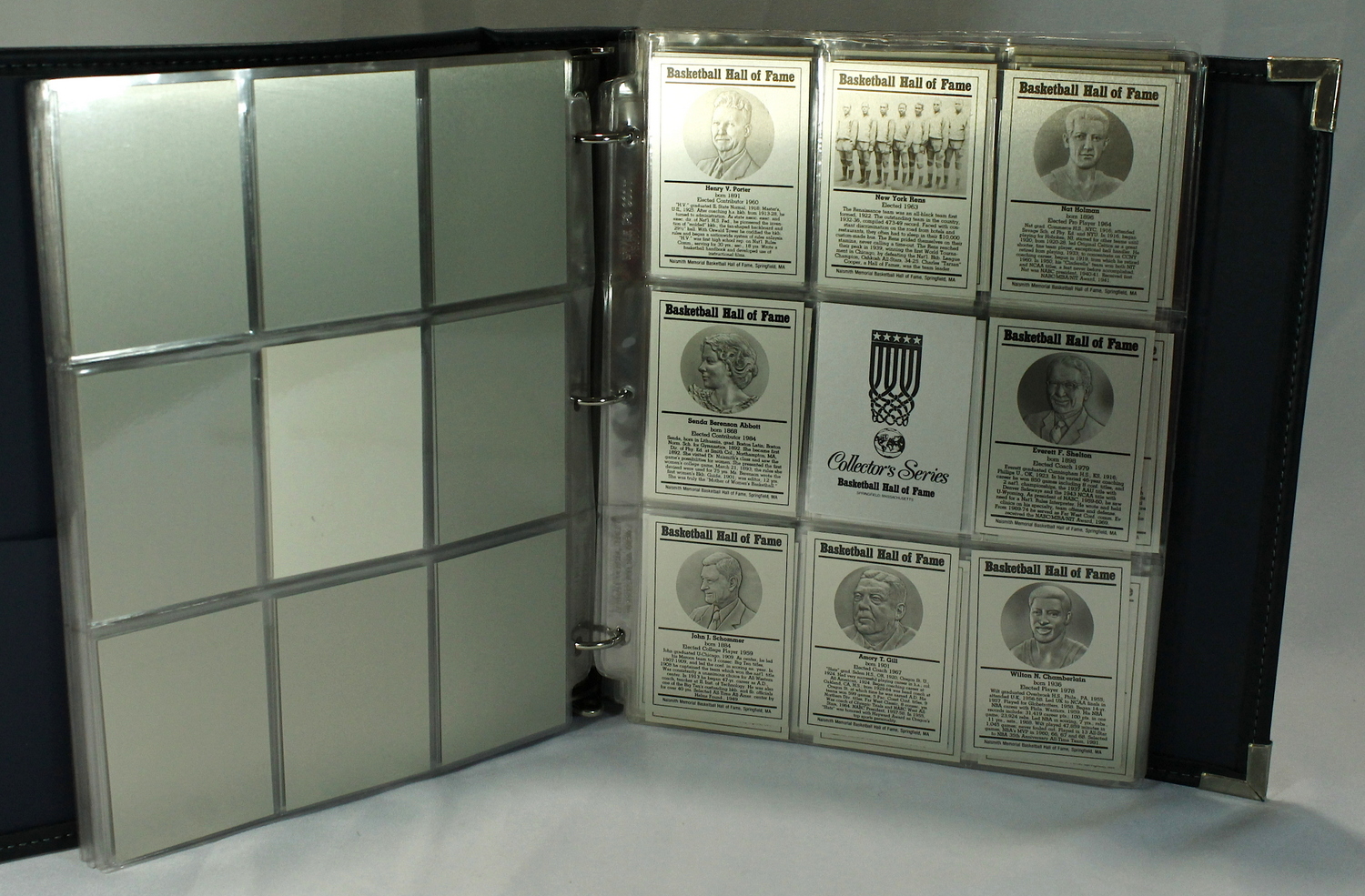 Basketball HOF Limited Edition Silver HOF Metallic Plaque Cards with ...