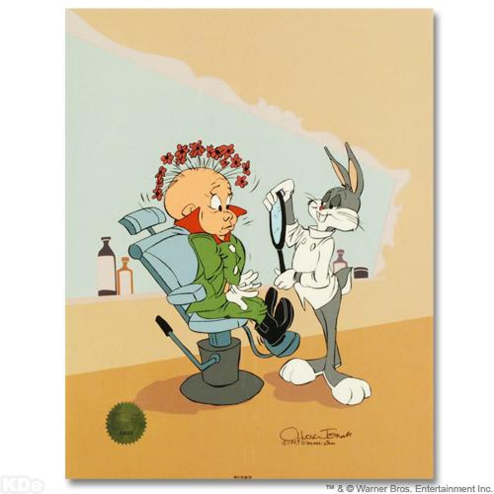 Chuck Jones Signed Warner Bros. "Rabbit of Seville III" Bugs Bunny ...
