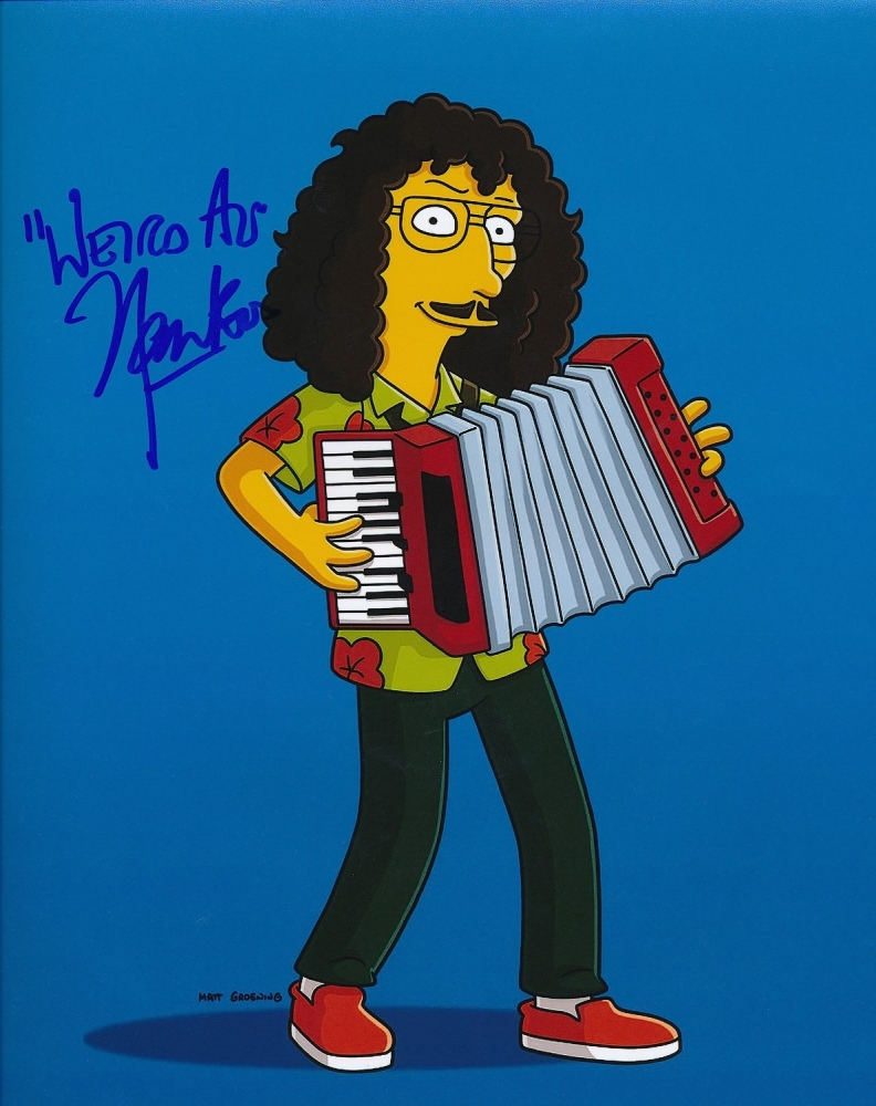 Weird Al Yankovic Signed "The Simpsons" 8x10 Photo (PA LOA) | Pristine ...