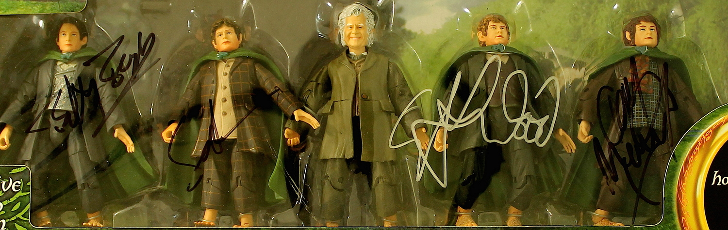"The Lord of the Rings" Signed Unopened Action Figure Set with Elijah ...